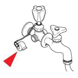 KVK 【PZK19】 キャップナット（鎖付き） яж∀ : アールホームマート Yahoo!店 - 通販 - Yahoo!ショッピング