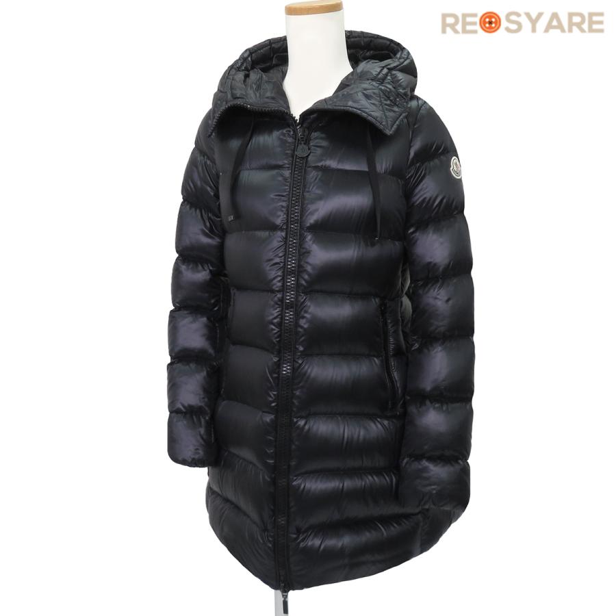 MONCLER 美品 国内正規品 モンクレール SUYEN スイエン ロゴワッペン Aライン ジップアップ ダウン ジャケット コート ...