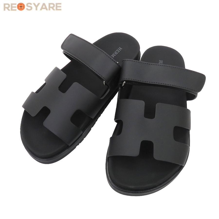 HERMES 【新品未使用】エルメス サイズ37 24cm シプレ レザー サンダル 黒 国内正規品 レディース 47341 : リシャレYahoo!ショップ - 通販 - Yahoo!ショッピング