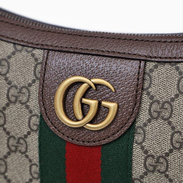 GUCCI グッチ オフィディア GGスプリーム GGスモール ハーフムーン ショルダーバッグ ベージュ [メンズ][レディース ...