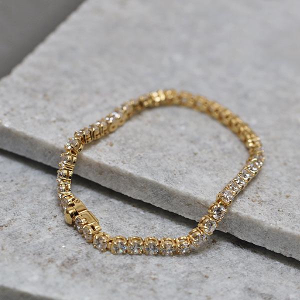 スワロフスキー SWAROVSKI マトリックス テニス Matrix Tennis ブレスレット アクセサリー ゴールド×ホワイト ...