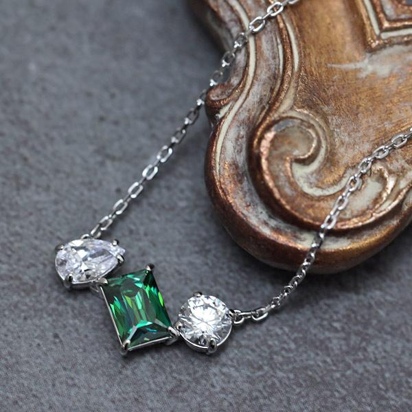 SWAROVSKI スワロフスキー Mesmera ペンダント ネックレス アクセサリー グリーン×シルバー [レディース] 5668278 ...