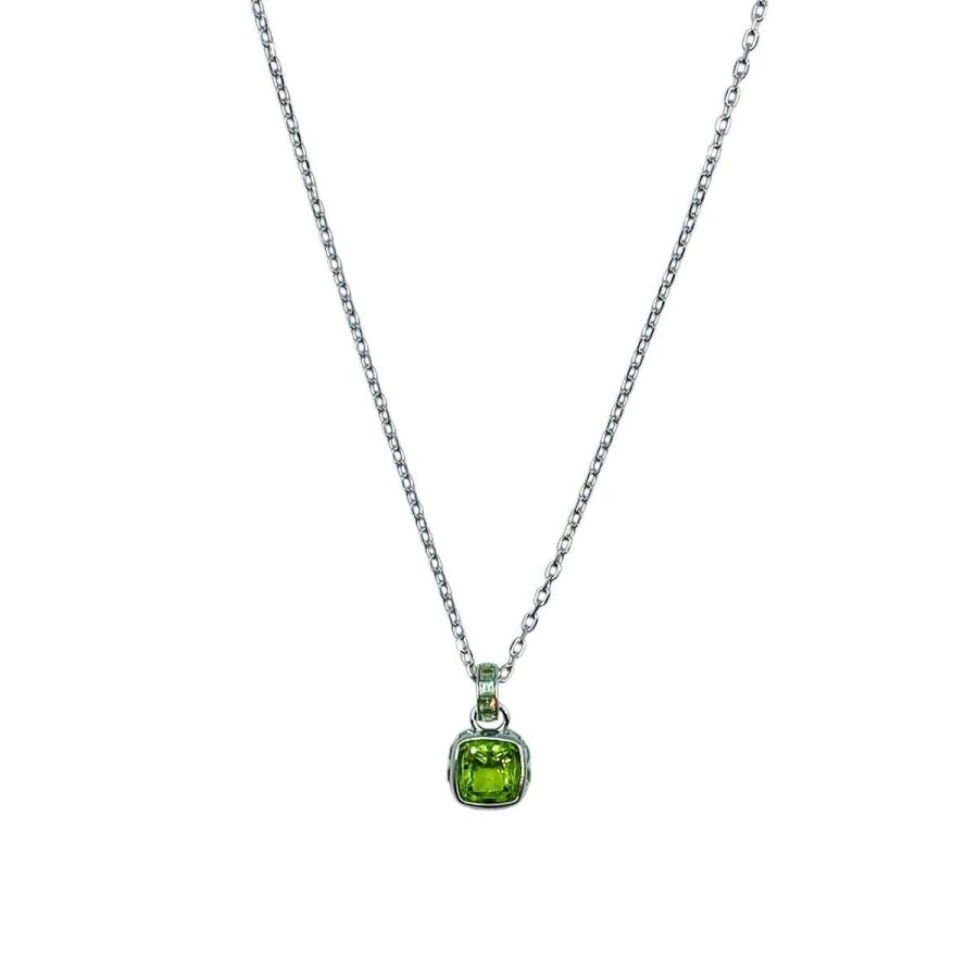 スワロフスキー SWAROVSKI バースストーン Birthstone 誕生石 8月 ペンダント ネックレス アクセサリー クリスタル ...