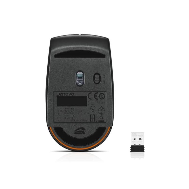 Lenovo（レノボ） マウス Lenovo 300 無線 ワイヤレス コンパクト マウス 左右対称デザイン 2.4GHz 無線接続 ブラック ...