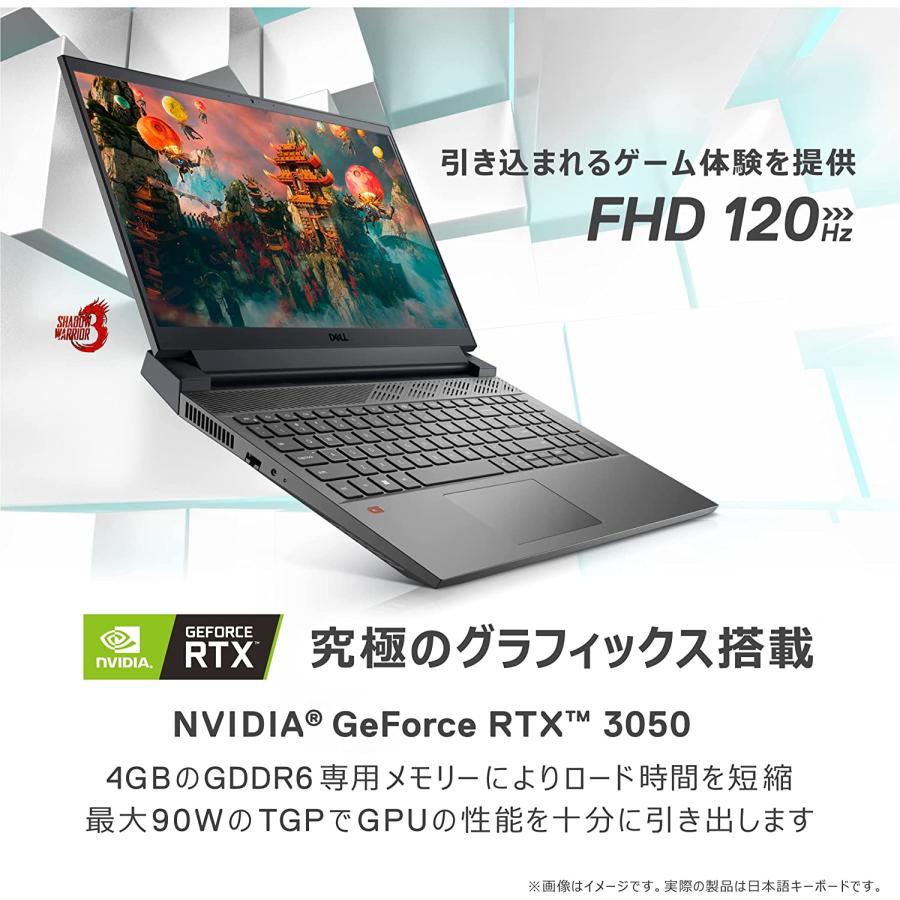 Dell G3 ゲーミングノートパソコン G15 NG75-BWLB 15.6FHD/ 120Hz/ Win11/ Core i7 ...