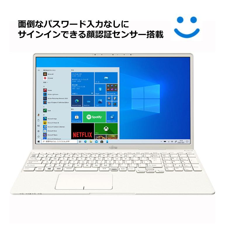 LIFEBOOK TH 富士通 FUJITSU 軽量 薄型 ノートパソコン FMV TH77/E3 FMVT77E3WB 15.6型 ...