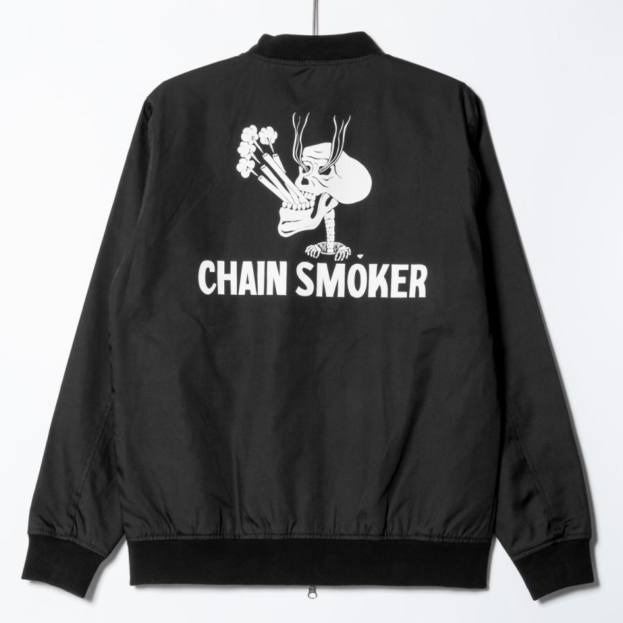 [SIRANO BROS.] Studium Jumper “CHAIN SMOKER” Black ブラック スタジアムジャケット ワーク ...