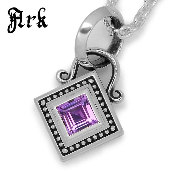 Ark silver accessories アークシルバーアクセサリーズ アミュレットストーンペンダント アメジスト ARKN ...