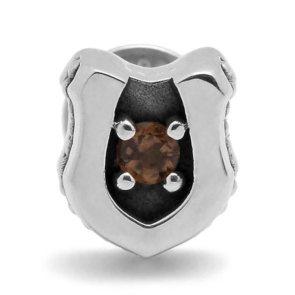 Ark silver accessories アークシルバーアクセサリーズ ホースシューピアス スモーキークォーツ : BLACK BARTS ...