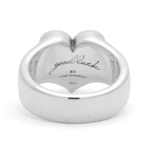 Ark silver accessories / アークシルバーアクセサリーズ スタイル オブ ハートリング ガーネット : BLACK ...