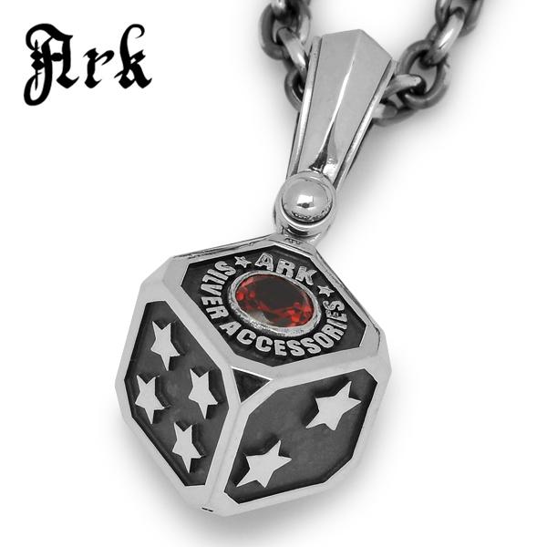 Ark silver accessories アークシルバーアクセサリーズ ラッキースターダイスペンダント ARKN-0074GASV ...