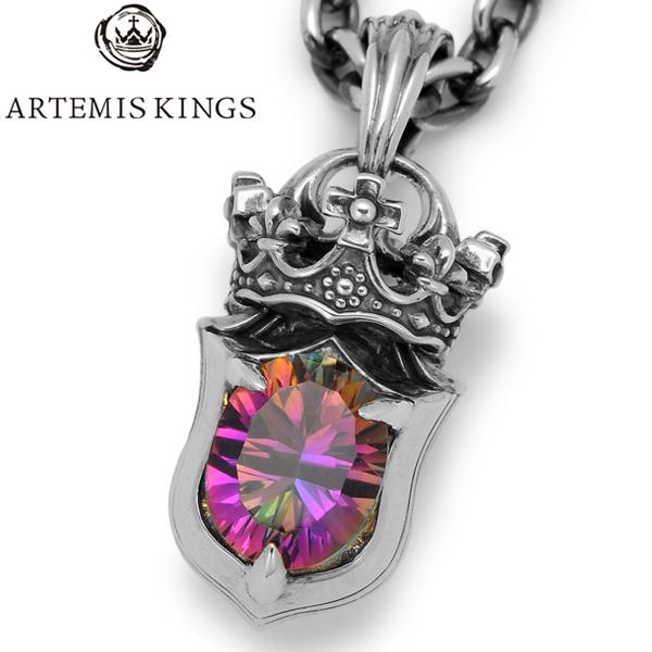 ARTEMIS KINGS（アルテミスキングス） Crown Shield Pendant Mystic Quartz クラウンシールド ...