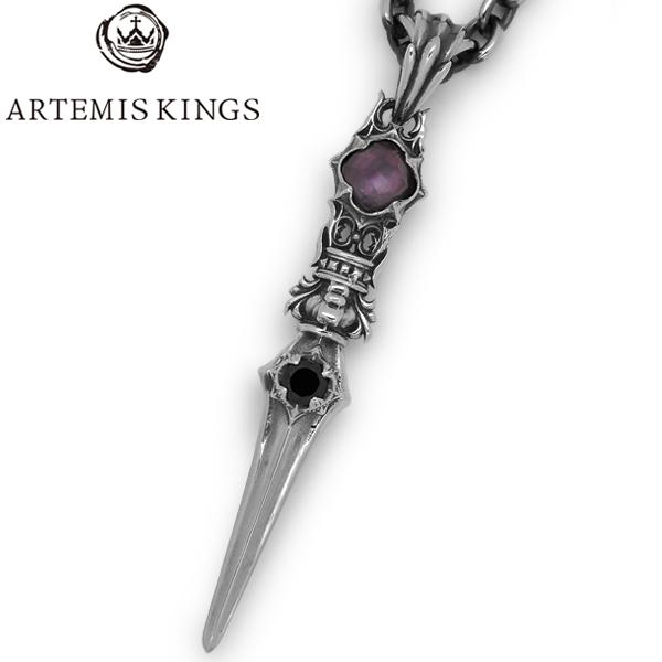 ARTEMIS KINGS（アルテミスキングス） Green Purple Rainbow Doge Dagger Pendant 緑紫虹ドー ...