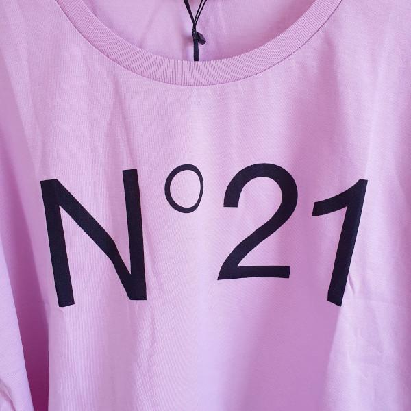 N°21 ヌメロ ヴェントゥーノキッズロゴクロップドTシャツ ライラック N21558N0153 : ブランコフレ ヤフー店 - 通販 - Yahoo!ショッピング