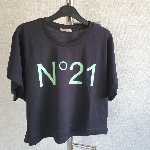 N°21 ヌメロ ヴェントゥーノキッズロゴクロップドTシャツブラック N21558N0153 : ブランコフレ ヤフー店 - 通販 - Yahoo!ショッピング