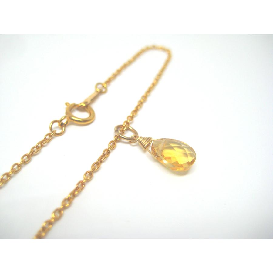 14KGF シトリンのブレスレット（しずく） : blanchezakka - 通販 - Yahoo!ショッピング