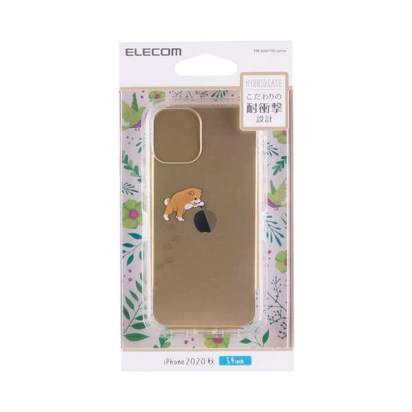 ELECOM iPhone 12 mini ハイブリッド ケース シバイヌ柄 四つ角にエアクッションを設置し効率的に衝撃を吸収 ワイヤレス充電対応 PM-A20ATSGA02 : ブランク ...