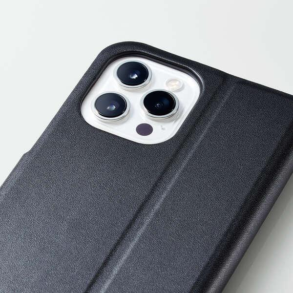 ELECOM iPhone 12 Pro Max レザーケース UltraSlim 磁石付き 手帳型 ブラック 薄型・超軽量なウルトラスリムタイプ PM-A20CPLFUBK : ブランク ...