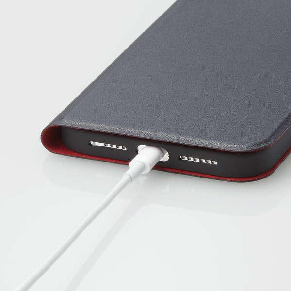 ELECOM iPhone 12 Pro Max レザーケース UltraSlim 磁石付き 手帳型 ブラック 薄型・超軽量なウルトラスリムタイプ PM-A20CPLFUBK : ブランク ...