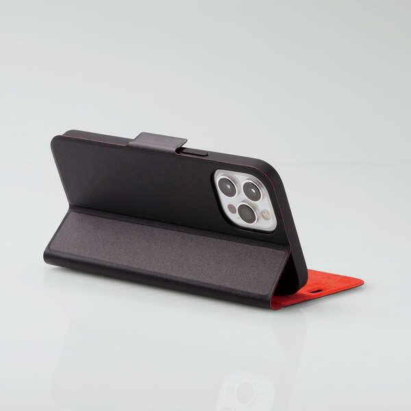 ELECOM iPhone 12 Pro Max レザーケース UltraSlim 磁石付き 手帳型 ブラック 薄型・超軽量なウルトラスリムタイプ PM-A20CPLFUBK : ブランク ...