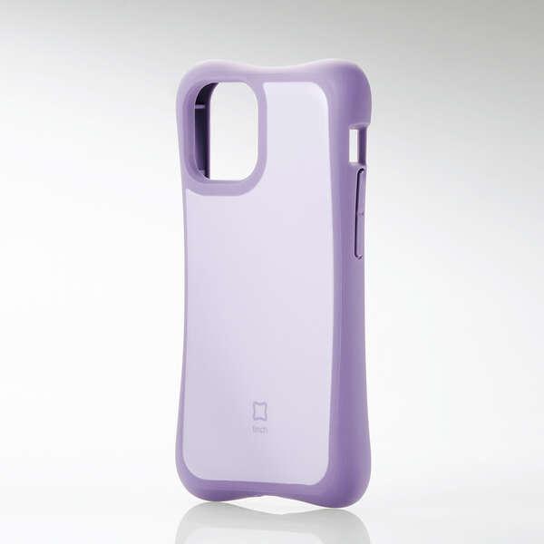 CELL(ELECOM) ELECOM iPhone 12 mini ハイブリッド ケース finch ぴったりホールド パープル 四隅のカドが手にフィットして持ちやすく包み込む密着感 PM ...