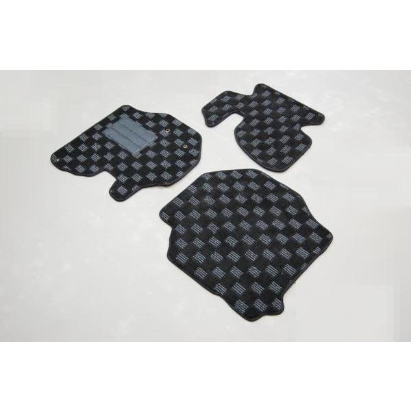 ハイエース 200系 標準ボディ フロント用 フロアマット チェック柄 ブラック/グレー BL-57N-3D : トライスターズ 2号店 - 通販 - Yahoo!ショッピング