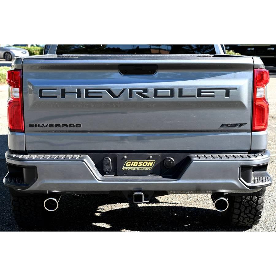 +BS Gibson シボレー シルバラード GMC シエラ 1500 クルー 4.3L 5.3L 19~24年 出口付き +18hp マフラー エキゾースト ステンレス 税込み！送料込み ...
