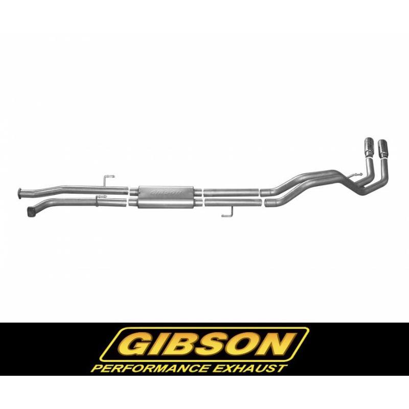 +BS Gibson トヨタ タンドラ 4.6L 5.7L ダブル クルーマックス 2007~21年 マフラー エキゾースト ステンレス ...