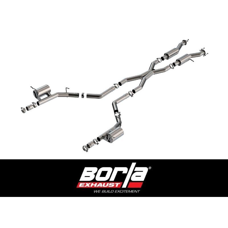 +BS Borla ダッジ デュランゴ SRT Hellcat 6.2L V8 2021年 2023年 AWD A/T 4ドア マフラー S ...