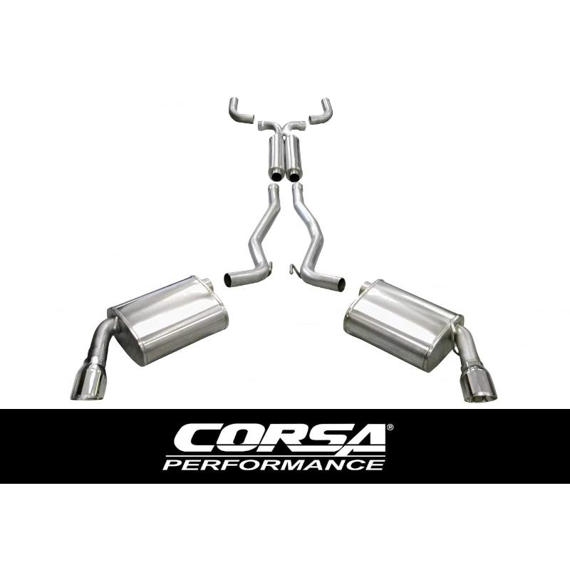 +BS Corsa シボレー カマロ SS 6.2L L99 クーペ 10~15年 A/T AFM GFX無し +6hp キャットバック SPORT マフラー エキゾースト 税込み！送料込み ...
