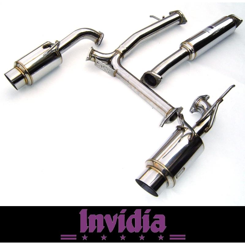 +BS INVIDIA 日産 フェアレディZ 350Z Z33 2002~2008年 Yパイプ キャットバック エキゾースト マフラー ...