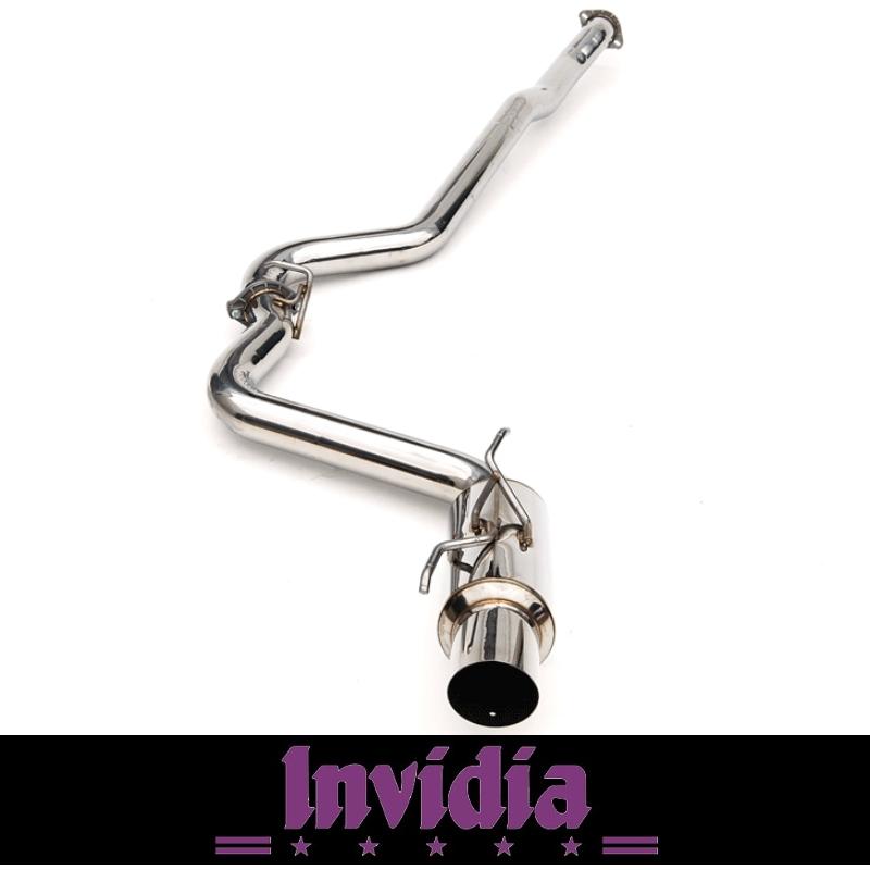 +BS INVIDIA スバル インプレッサ WRX STi GRF GRB 5ドア 2007~2014年 シングル マフラー ステンレス ...