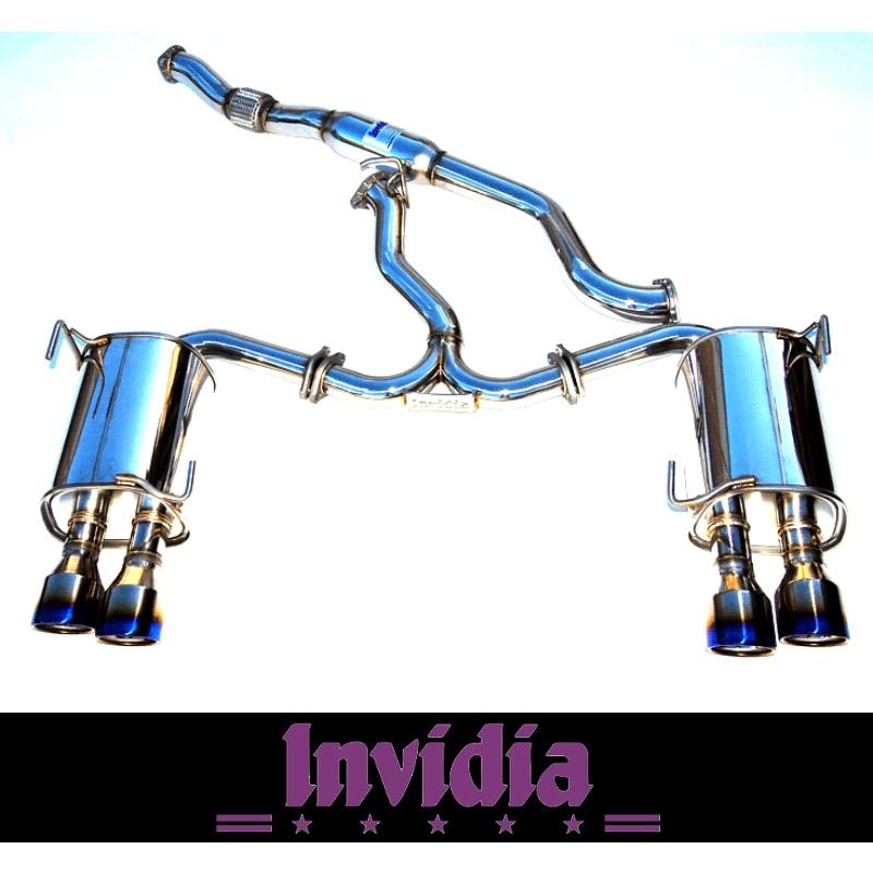 +BS INVIDIA スバル インプレッサ WRX STi GVF GVB 4ドア セダン 2010~2014年 マフラー ステンレス ...