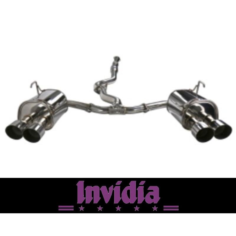 +BS INVIDIA スバル WRX S4 VAG STi VAB 2.0L ターボ 2014~2021年 キャットバック マフラー ...