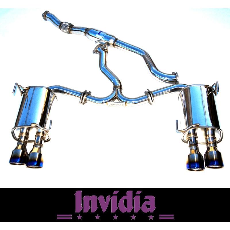 +BS INVIDIA スバル WRX S4 VAG STi VAB 2.0L ターボ 2014~2021年 キャットバック マフラー ...