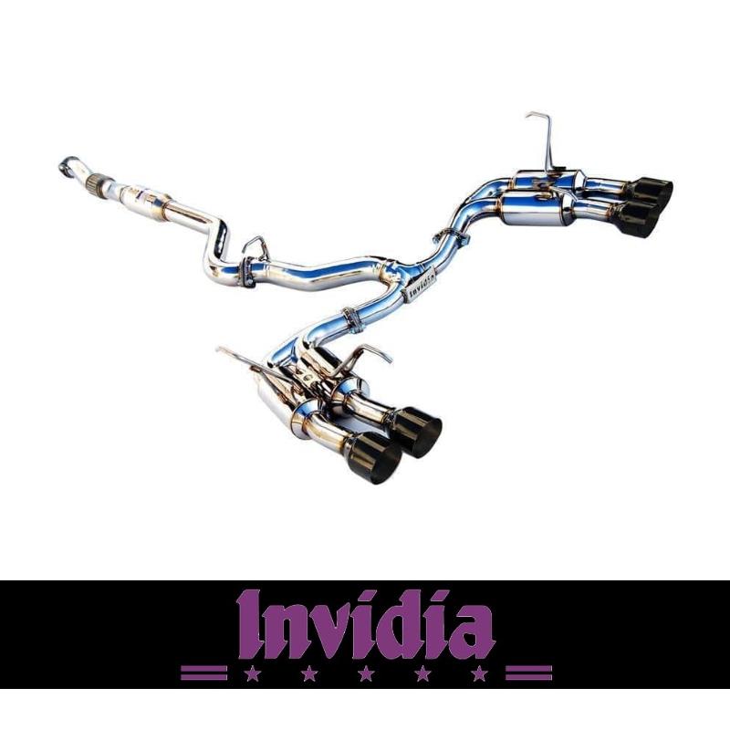 +BS INVIDIA スバル WRX S4 VAG STi VAB 2.0L ターボ 14~21年 キャットバック マフラー ステンレス ...