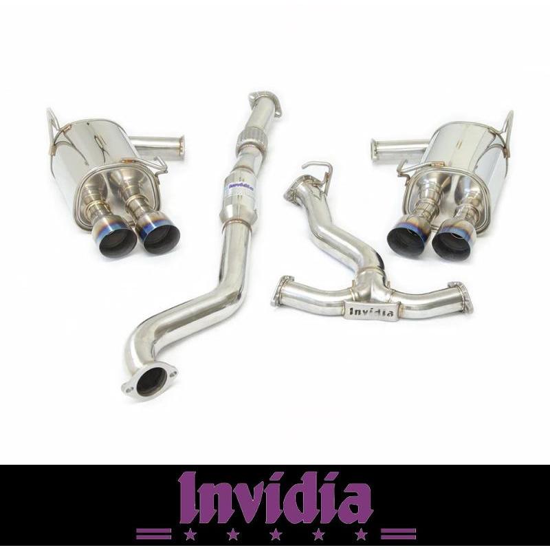 +BS INVIDIA スバル WRX S4 VB VBH 2.4L FA24F 2022年~ キャットバック マフラー ステンレス チタン ...