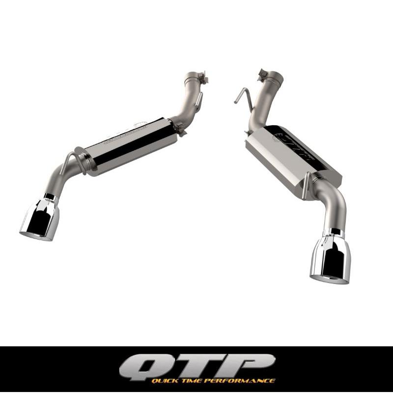+BS QTP シボレー カマロ SS 6.2L 2014~2015年 エキゾースト マフラー T304 ステンレス AR3 アクセルバック 税込み！送料込み！ クイックタイムパフォーマンス ...