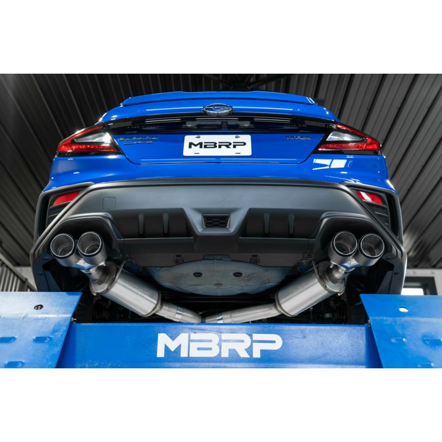 +BS MBRP スバル WRX S4 VBH VB FA24F 2.4L 2022年~ キャットバック マフラー ステンレス エキゾースト ...