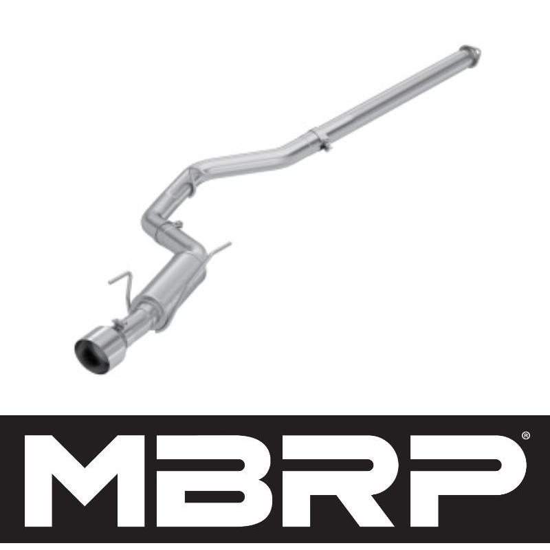 +BS MBRP スバル WRX S4 VB VBH FA24F 2.4L 2022年~ キャットバック マフラー エキゾースト アルミメッキ ...