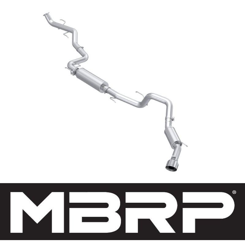 +BS MBRP トヨタ タコマ N400 2.4L T24A-FTS ターボ I4 2024年〜 エキゾースト マフラー T304ステンレス ...