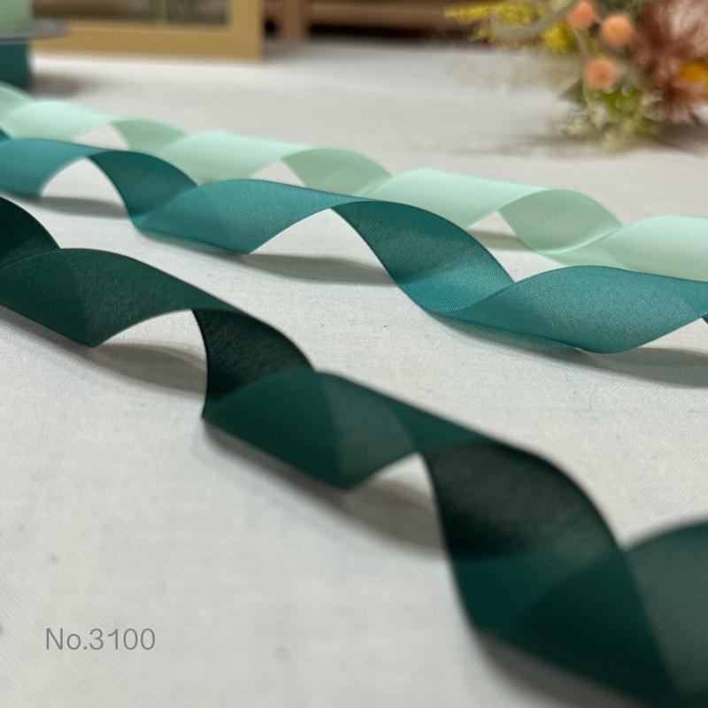 シフォン オーガンジー リボン シフォンリボン 日本製 オーガンジーリボン 薄手 薄地 服飾 装飾 かわいい 手づくり ハンドメイド 1m単位 3100 18mm : リボン専門店 ...