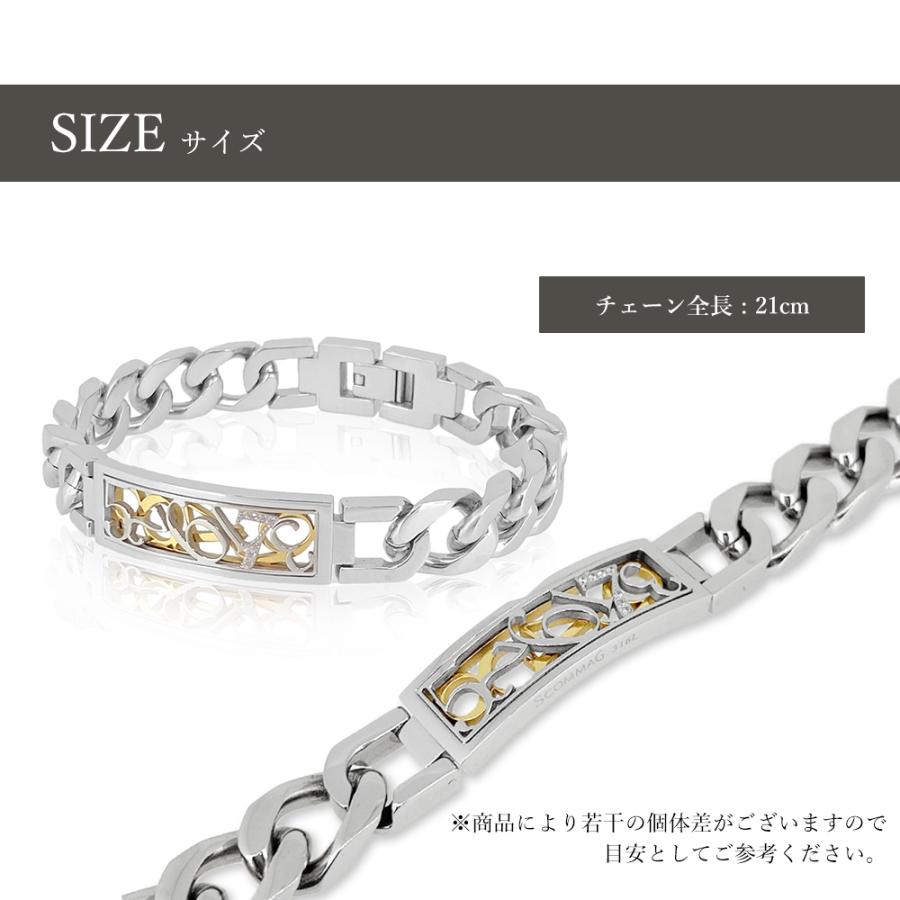 BLESS ナンバーブレスレット(L) ステンレス/ブレスレット/メンズ/レディース/SCOMMAG/エスカマジー : BLESSヤフーショッピング店 - 通販 - Yahoo!ショッピング