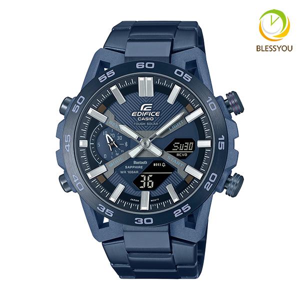 EDIFICE（CASIO） CASIO EDIFICE カシオ ソーラー Bluetooth 腕時計 メンズ エディフィス ECB-2000YCB-2AJF 42,0 2024年9月 ...