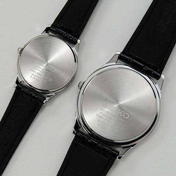 SEIKO SELECTION ペアウォッチ セイコーセレクション 薄型 レザーベルト SCDP030-SSDA030 (36,0-14 ...