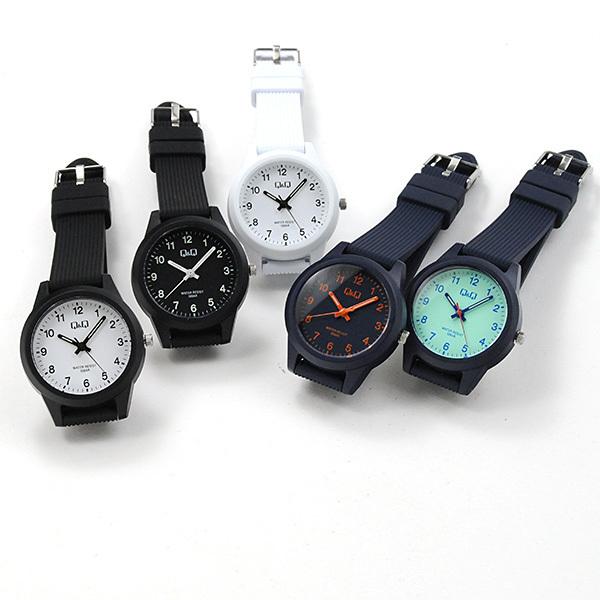 CITIZEN シンプル 腕時計 女子 男子 レディース Q&Q シチズン 防水 佐川 配送 V01a-018vk ホワイト10気圧防水 時計 プチプラ プレゼント : ペアウォッチ G ...