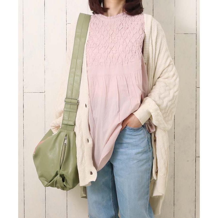 Bleu Bleuet セール ブラウス チュニック トップス レディース おしゃれ インド綿 半袖 涼しい コーデ ギフト プレゼント スモッキングフリルブラウス : ブルーブルーエ ...