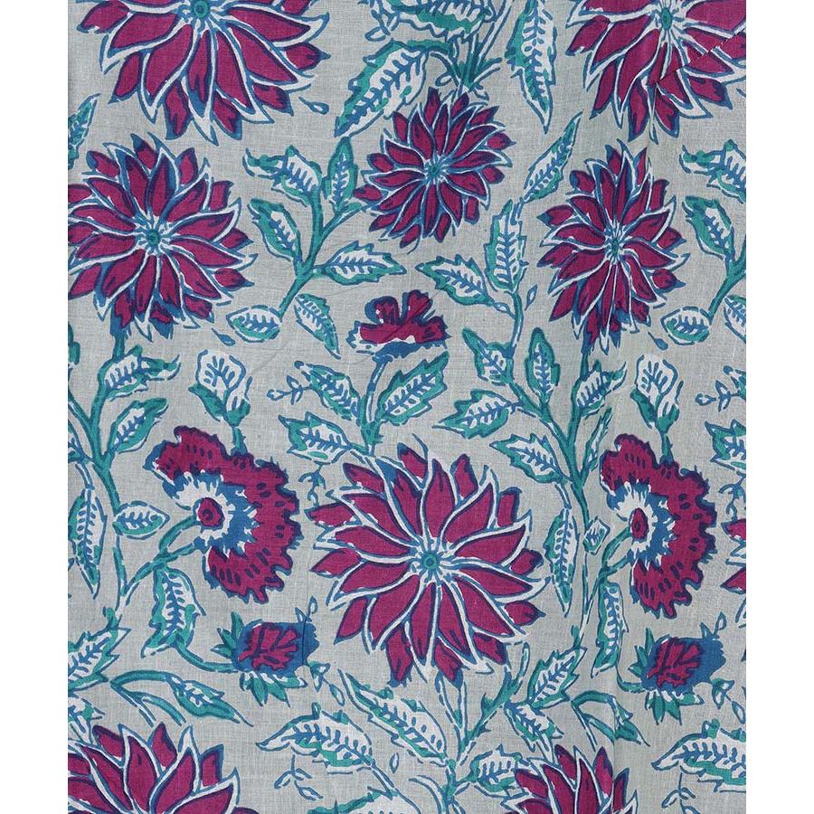 Bleu Bleuet ワンピース レディース ロング ノースリーブ インド綿 エスニック アジアン 柄 hb おしゃれ コットン プレゼント 袖なしフラワーワンピース : ブルーブルーエ ...