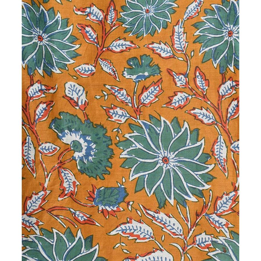 Bleu Bleuet ワンピース レディース ロング ノースリーブ インド綿 エスニック アジアン 柄 hb おしゃれ コットン プレゼント 袖なしフラワーワンピース : ブルーブルーエ ...