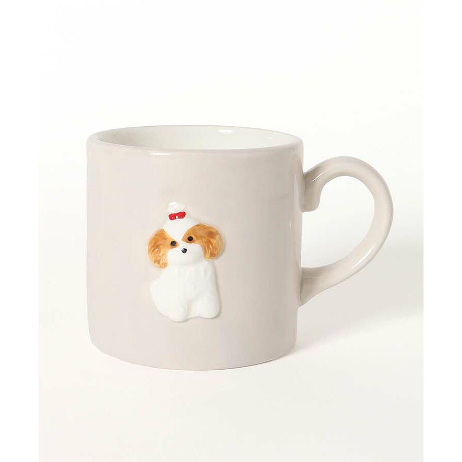 Bleu Bleuet マグカップ おしゃれ かわいい 陶磁器 食器 ポメ プードル シュナウザー シーズー 犬 グッズ 電子レンジ 食洗器 カップ コップ プレゼント 270ml ...